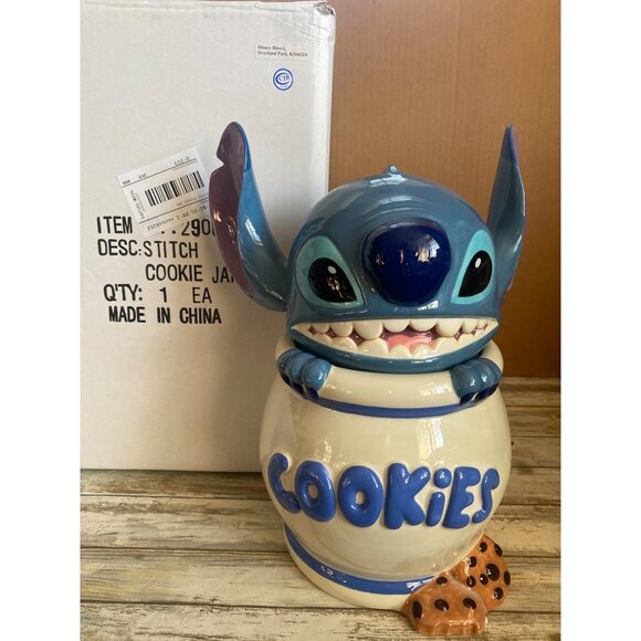 Disney | Kitchen | Disney Direct Exclusive Stitch Ceramic Cookie Jar 2 ...